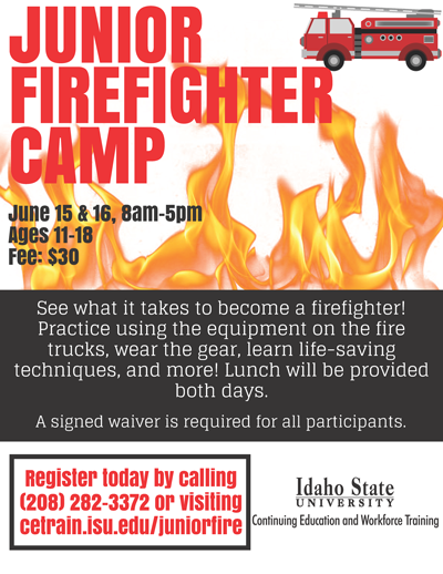 Junior Firefighter Camp | ISU Continuing Education and Workforce Training